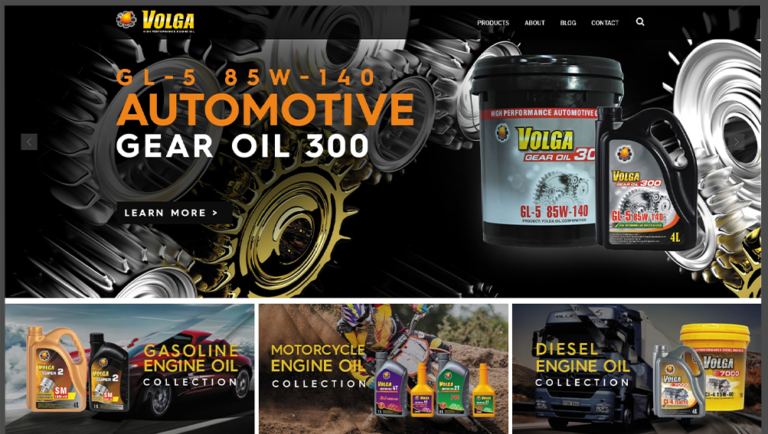 Volga Oil Davao City Philippines Website Design and Development Project